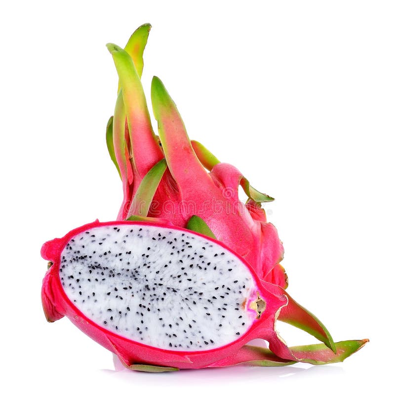 Dragonfruit Isolated Against White Background Stock Photo - Image of ...