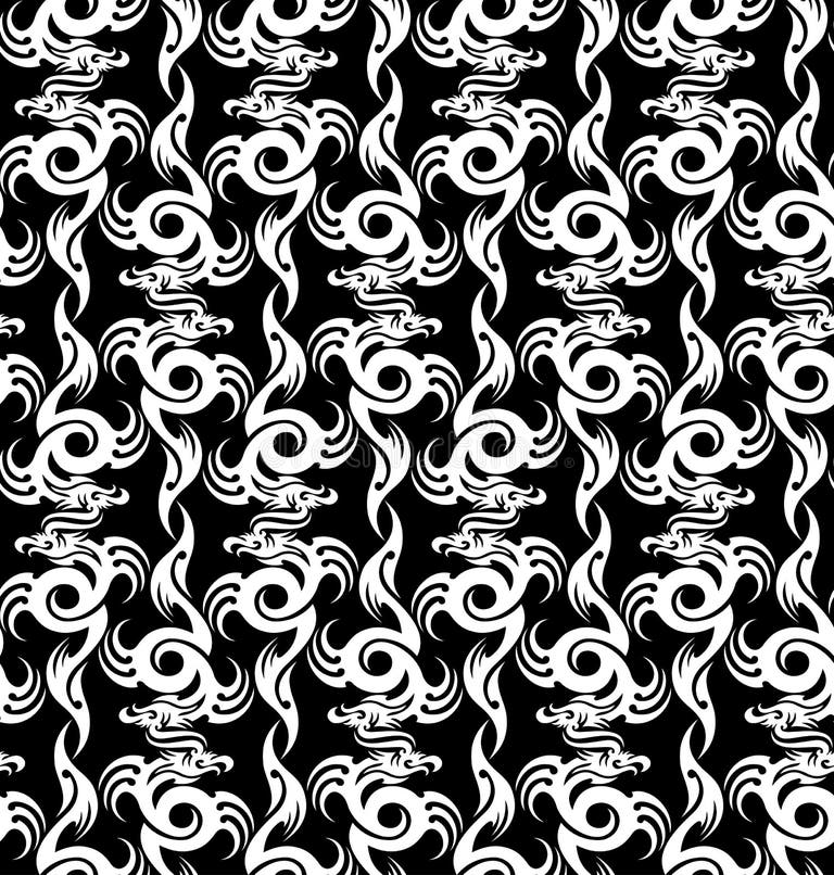 Contour Dragons Stock Illustrations – 236 Contour Dragons Stock ...