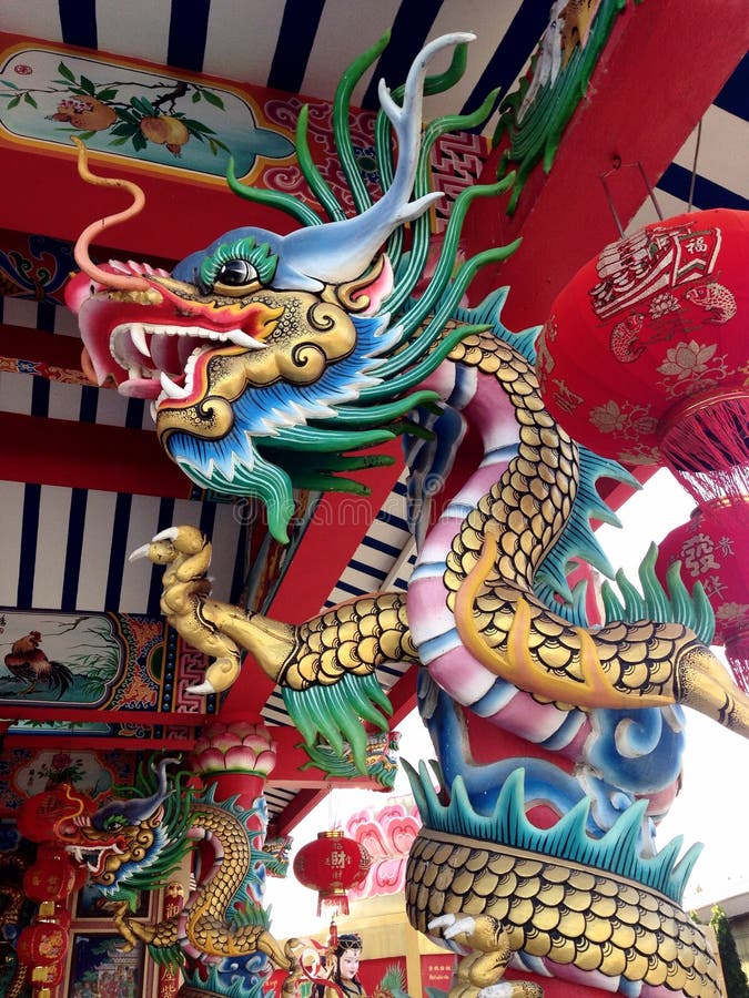 Dragons stock image. Image of china, temple, dragons - 59933391
