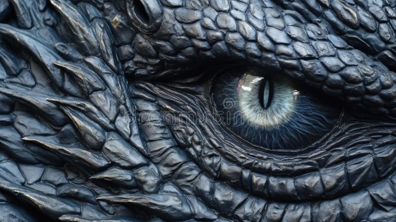 Dragons Gaze Eye Artwork stock illustration. Illustration of dragon ...
