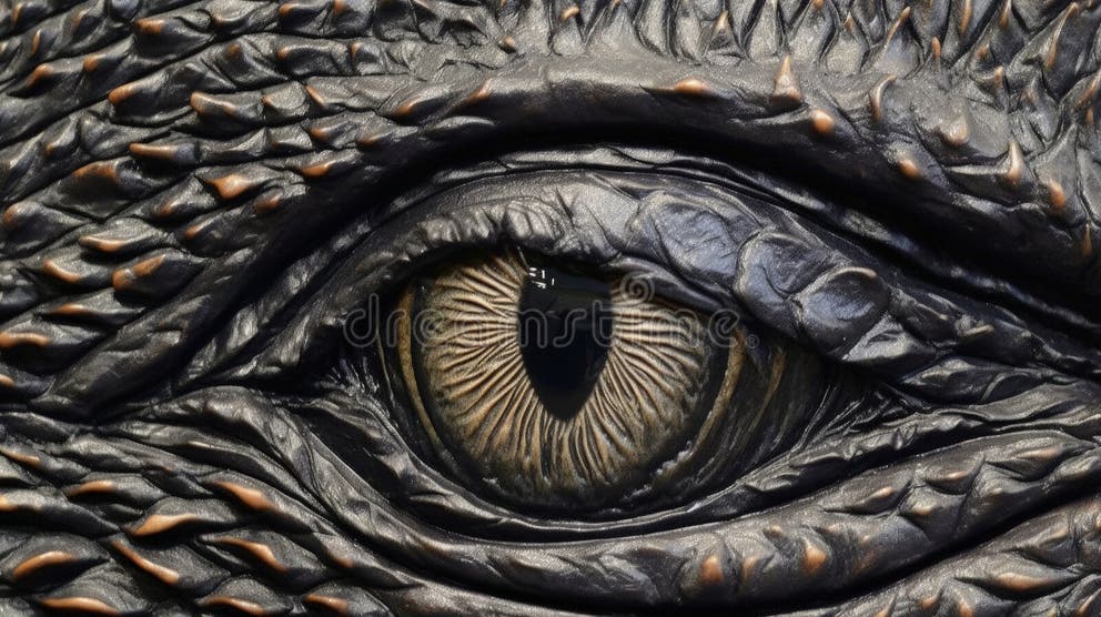 Dragons Gaze Eye Artwork stock illustration. Illustration of generation ...