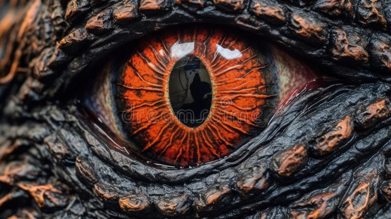 Dragons Gaze Eye Artwork stock illustration. Illustration of gaze ...