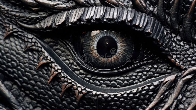 Dragons Gaze Eye Artwork stock illustration. Illustration of gaze ...