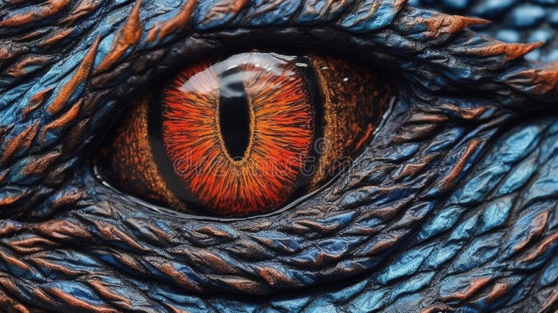 Dragons Gaze Eye Artwork stock illustration. Illustration of close ...