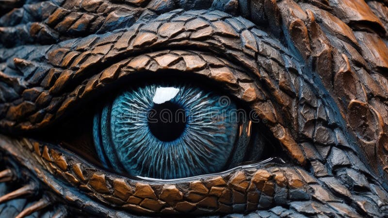 Dragons Gaze Eye Artwork stock illustration. Illustration of love ...