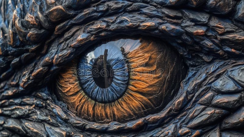 Dragons Gaze Eye Artwork stock illustration. Illustration of ...
