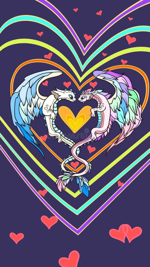 Dragons love music too. stock illustration. Illustration of dragons ...