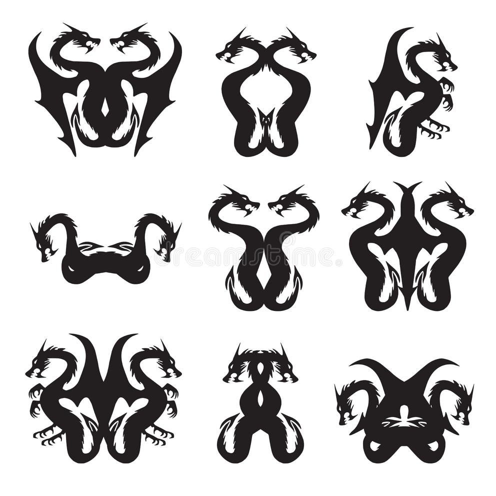 Dragons White Background Stock Illustrations – 1,343 Dragons White ...