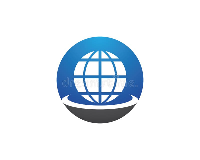 Draht-Welt Logo Template vektor abbildung. Illustration von grün ...