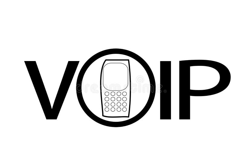 VOIP Logo Design Template vektor abbildung. Illustration von daten ...