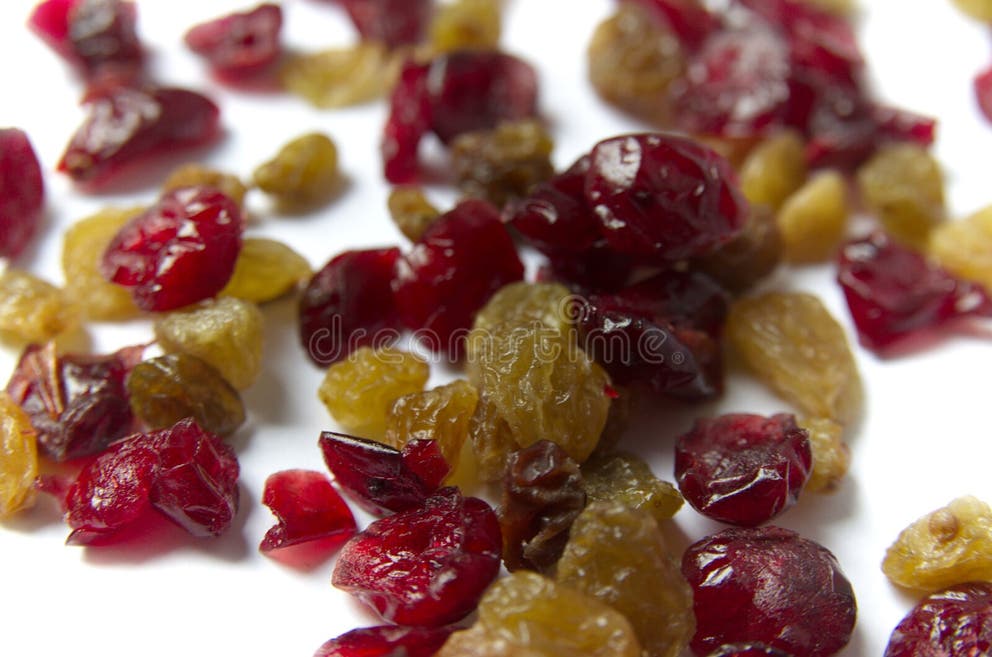 Dried Raisins and Cranberries Stock Photo - Image of delicious, eating ...