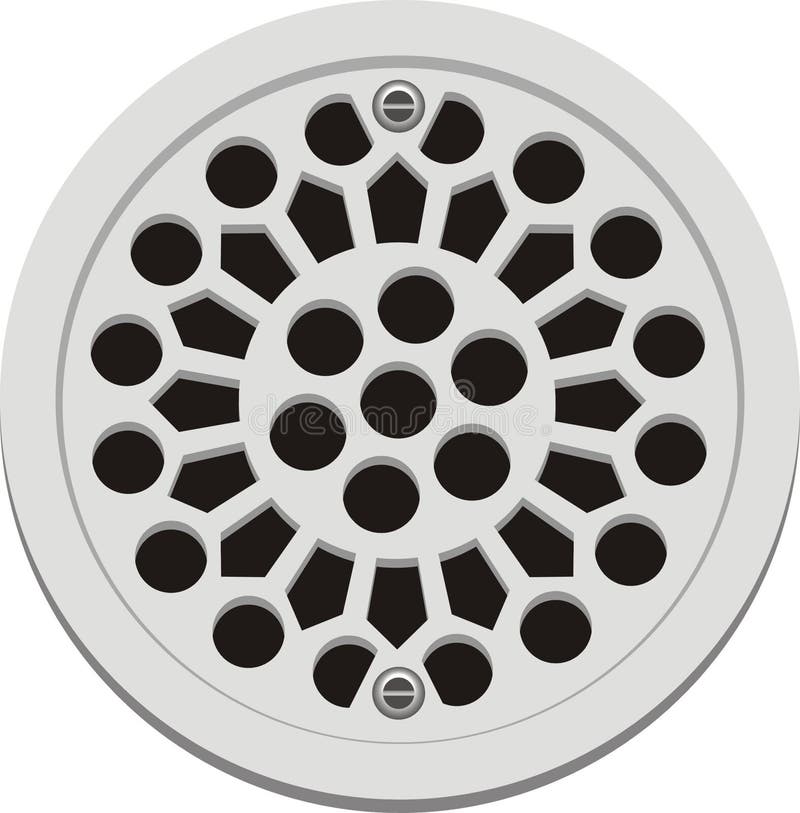 Drain stock vector. Illustration of floor, kitchen, sink - 6349817