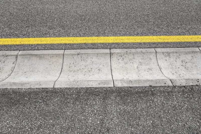 Drain Channel on the Asphalt Road. Stock Image - Image of construction ...