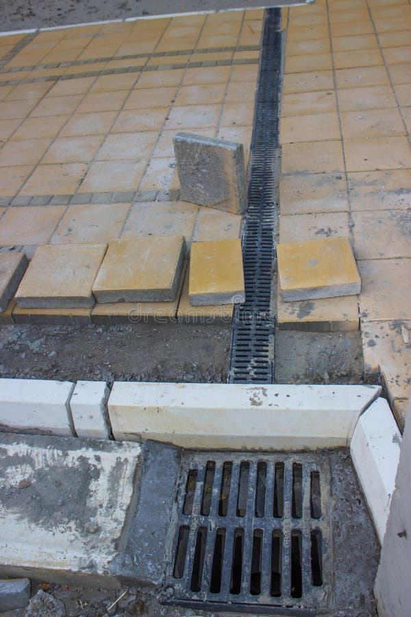 Drain railing stock image. Image of railing, gutter - 106673007