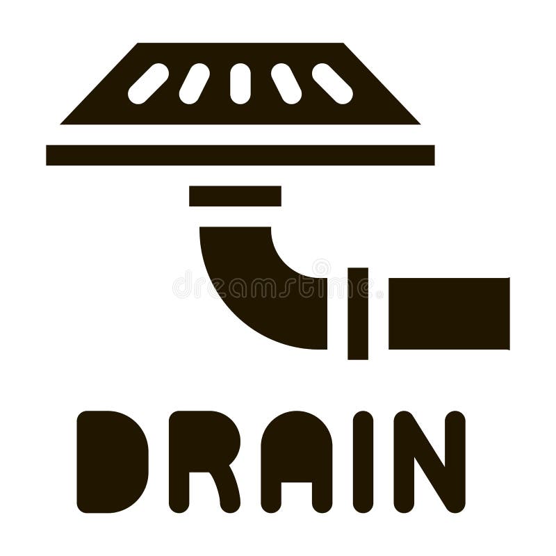 Drain Grate Icon Vector Glyph Illustration Stock Vector - Illustration ...