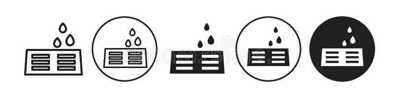 Drain Icon Vector Set Collection for Web Stock Vector - Illustration of ...
