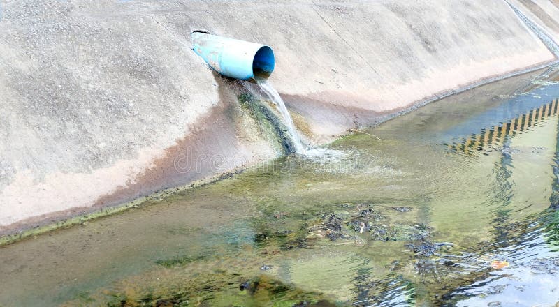 Drain - Let it Drain Down the Canal. Stock Image - Image of corrosion ...