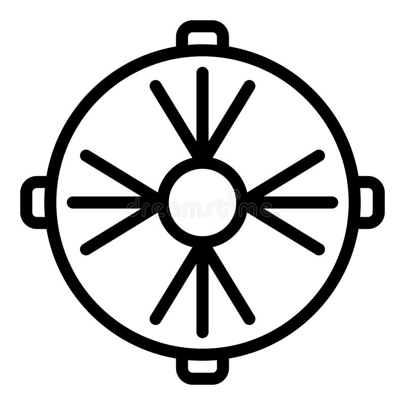 Manhole Icon in Cartoon Style Isolated on White Background. Plumbing ...