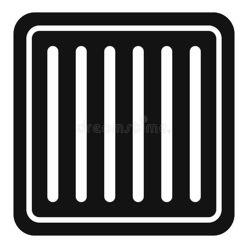 Drain Metal Cover Icon Simple Vector. City Road Stock Vector ...