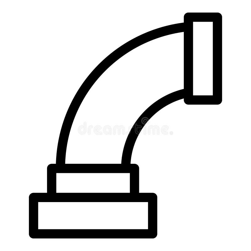 Drain Pipe Icon, Outline Style Stock Illustration - Illustration of ...