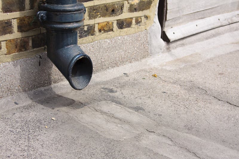 Drain pipe opening stock photo. Image of drainpipe, building - 19815306