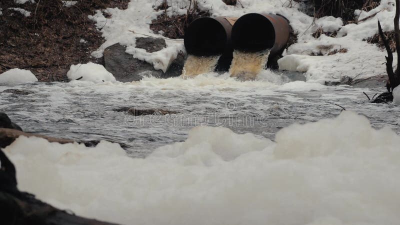 Drain Pipes, Environmental Pollution. Drainage System Flood Protection ...