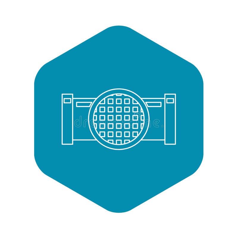 Drain System Icon, Outline Style Stock Vector - Illustration of fuel ...