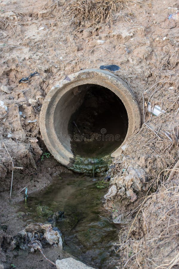 Drain water stock photo. Image of deep, pipeline, flow - 61909640