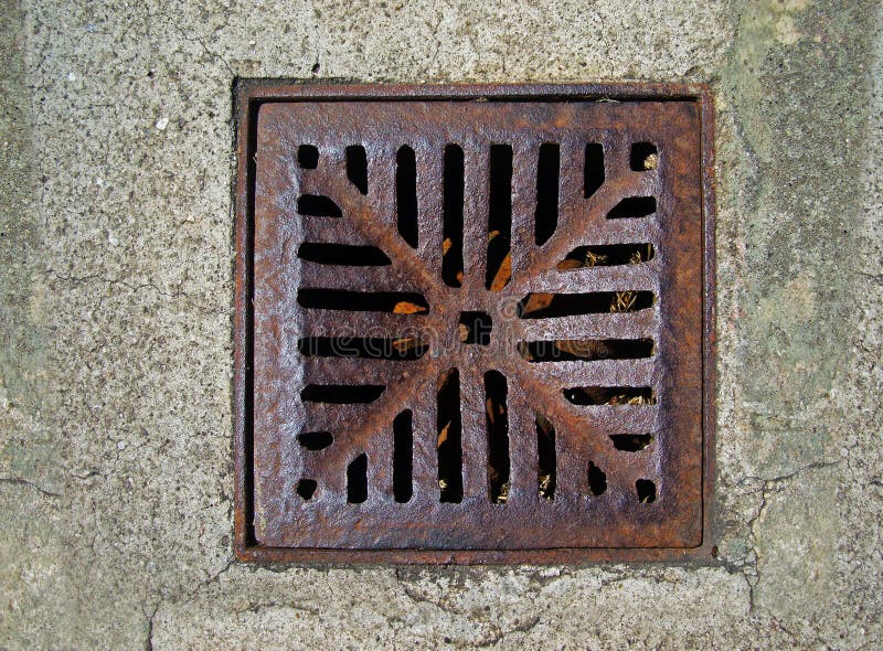 Drain Water on Cement Floor, Rio Stock Photo - Image of maintenance ...