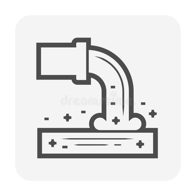 Clean water drainage stock vector. Illustration of pipeline - 179814424