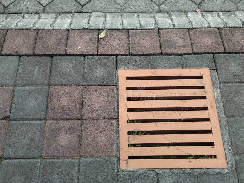 Drainage stock image. Image of walkway, floor, sidewalk - 295496021