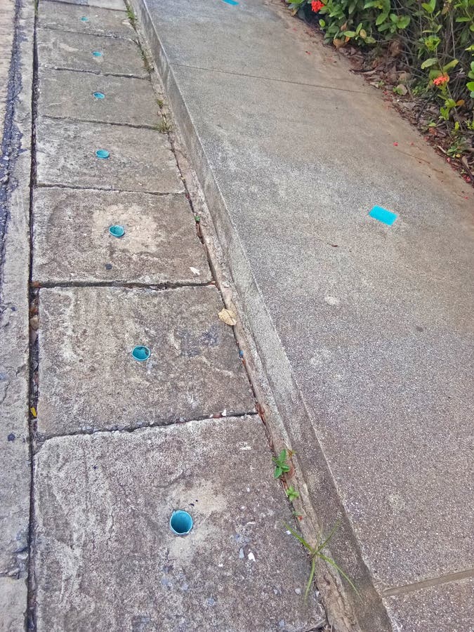 Drainage Culvert Hole System On The Asphalt Road Side. Stock Image ...