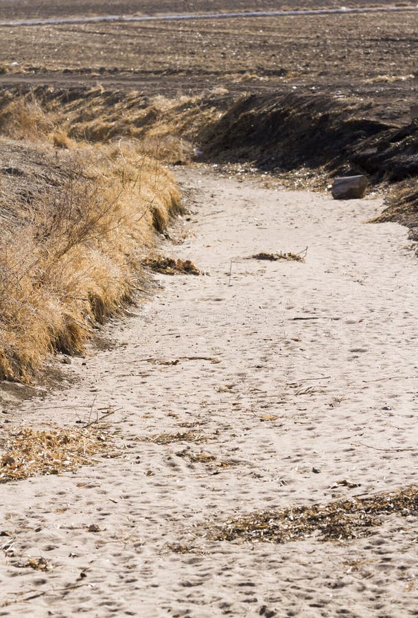 Drainage ditch stock image. Image of sand, channel, landscape - 29176129