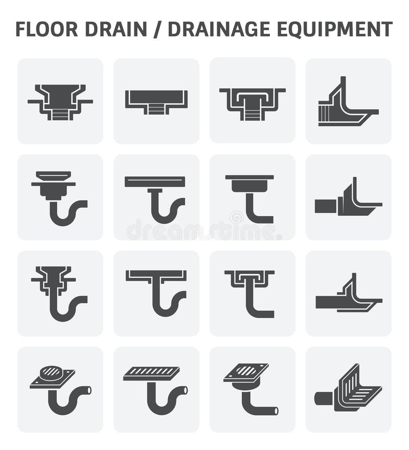 Drainage equipment icon stock vector. Illustration of gutter - 96658976