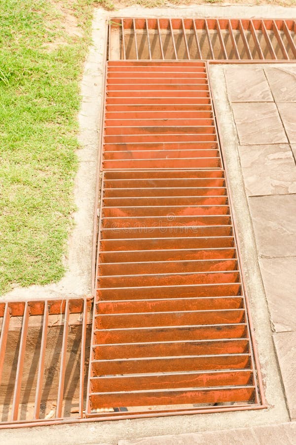 Drainage gutter stock photo. Image of drainage, footpath - 229387936
