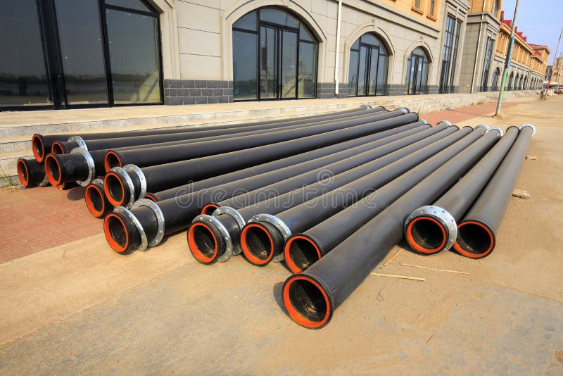 The drainage pipe stock photo. Image of pipeline, components - 118665720
