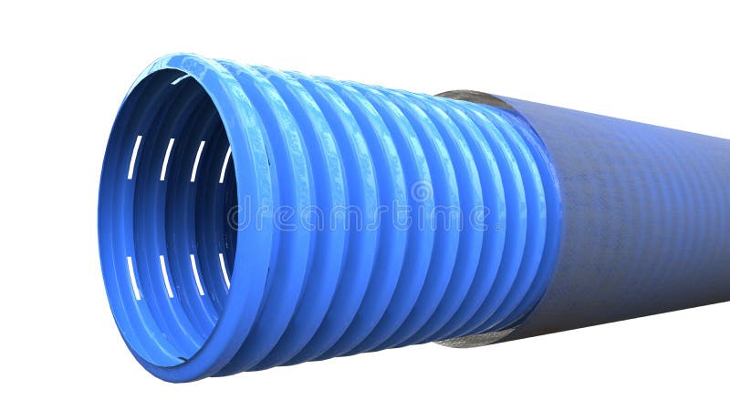 Drainage Pipe Structure Scheme. Isolated Creative Industrial 3D ...