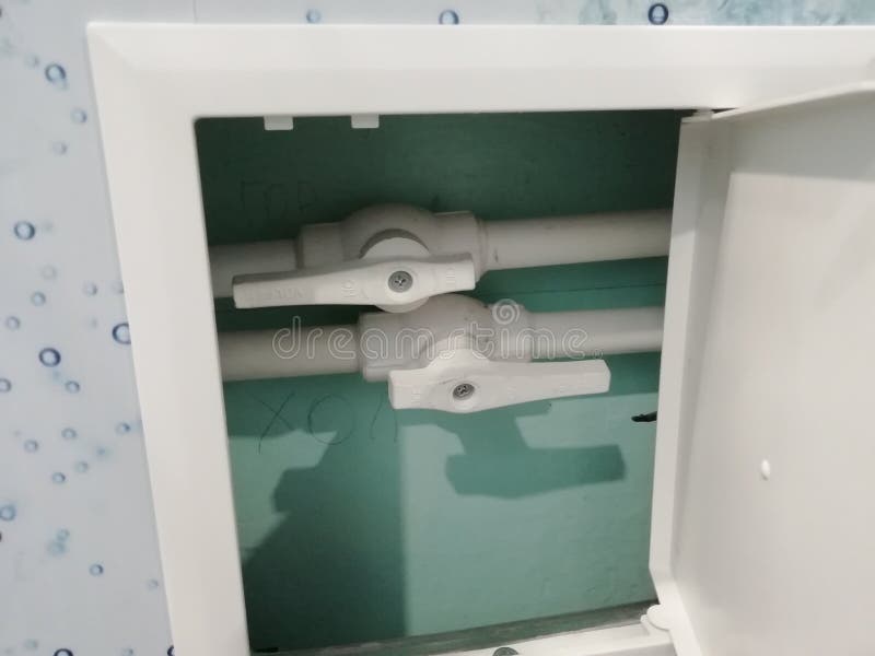 Access Hatch for Water Supply of the Apartment Stock Photo - Image of ...