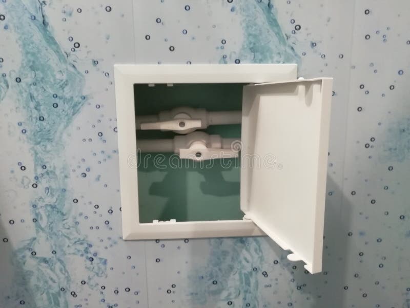 Access Hatch for Water Supply of the Apartment Stock Photo - Image of ...