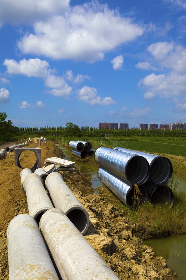 Drainage pipeline stock image. Image of sewage, abstract - 36514723
