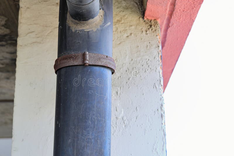 Drainage Pipes, Pipe with Rusty Retaining Ring Use for Drain the Water ...