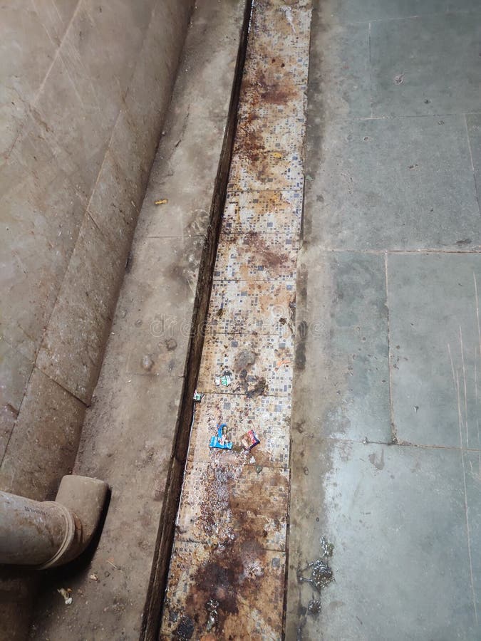 Drainage Sewer Top Angle Iron Stock Photo - Image of sewer, angle ...