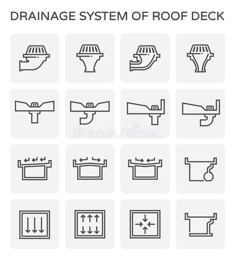 Drainage system icon stock vector. Illustration of gutter - 110132930