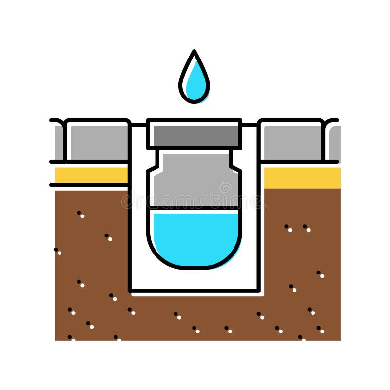 Drainage System Road Color Icon Vector Illustration Stock Vector ...