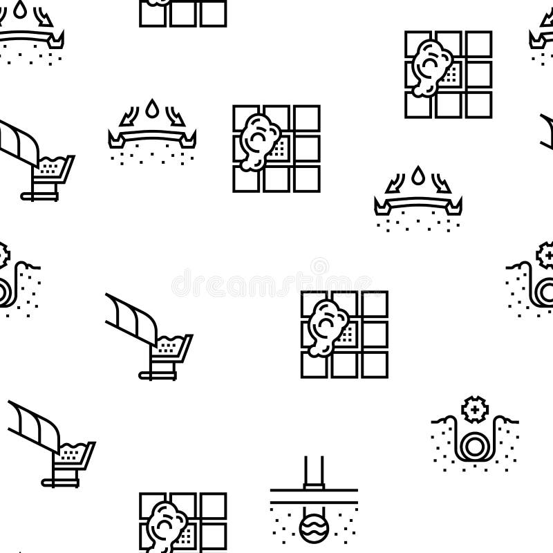 Drainage Water System Vector Seamless Pattern Stock Vector ...