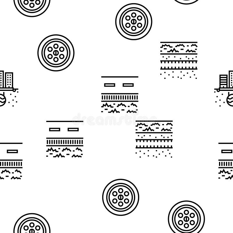 Drainage Water System Vector Seamless Pattern Stock Vector ...
