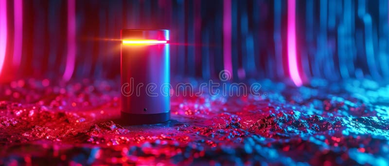 Drained Battery Icon, Vivid Display, Symbolizing Energy Depletion Stock ...