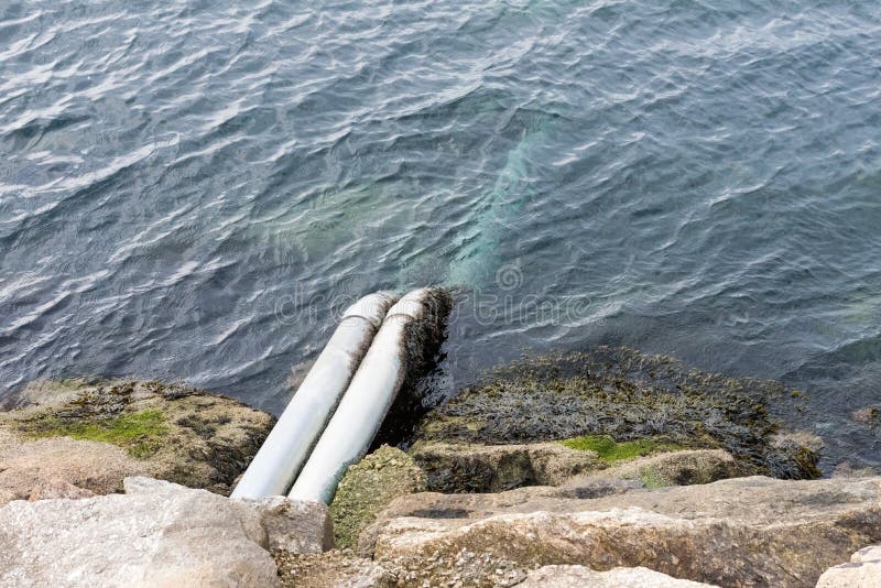 Draining Sewage into the Ocean Stock Image - Image of draining, danger ...