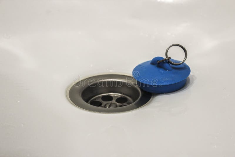 Drain hole in the tub stock image. Image of sink, black - 112567469
