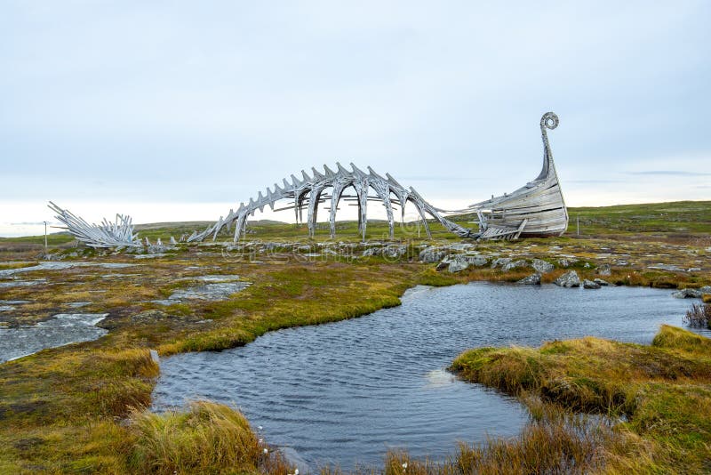 Drakkar Leviathan Ship stock image. Image of ruins, boat - 394954591